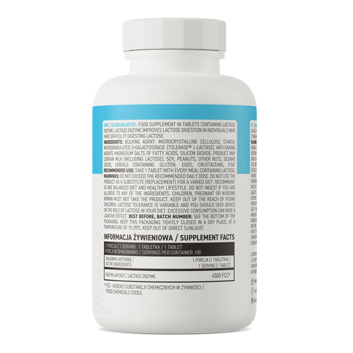 Lactaza OstroVit Stabilolactic 100 tabs - eMAG.ro