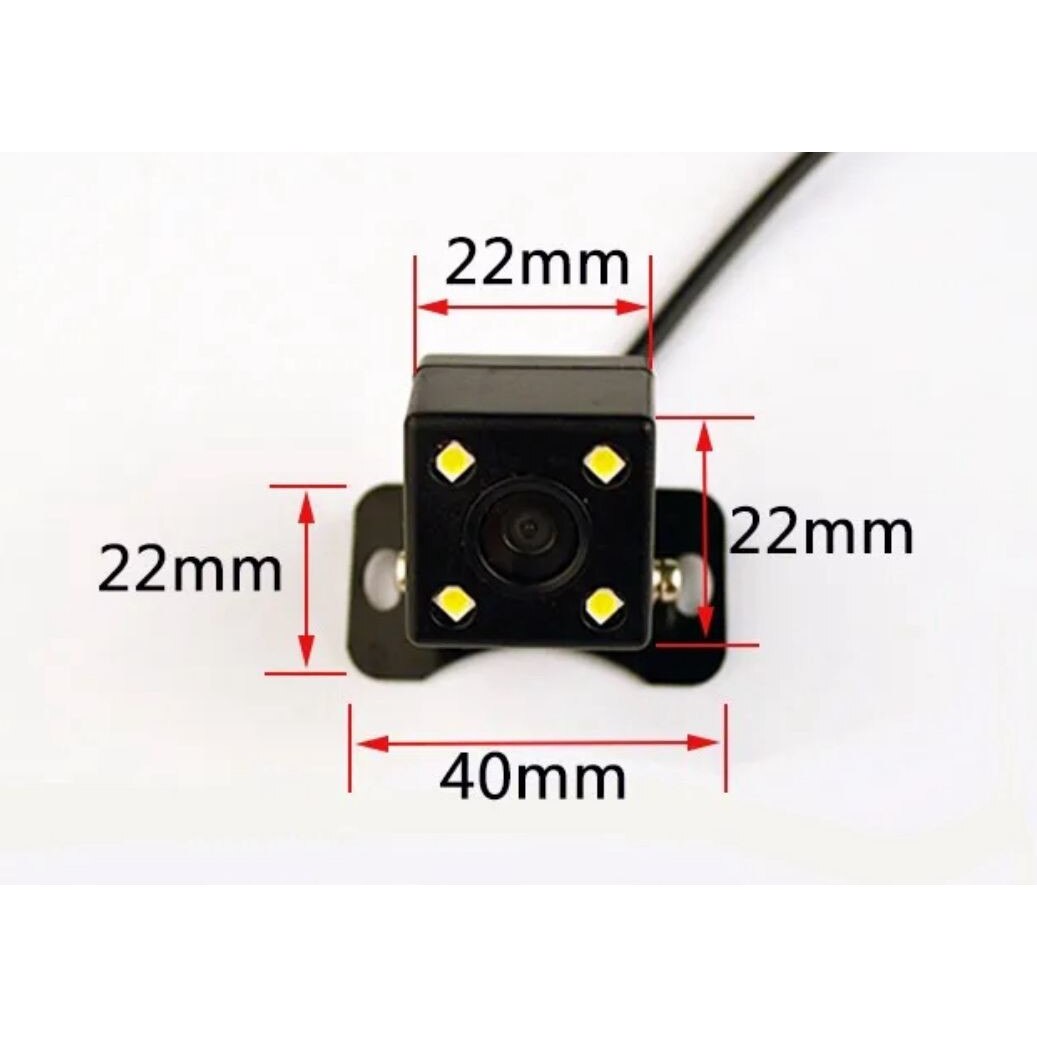 Camera Marsarier Auto cu 4 Led-uri, Patrata, Full HD, Reglabila manual ...