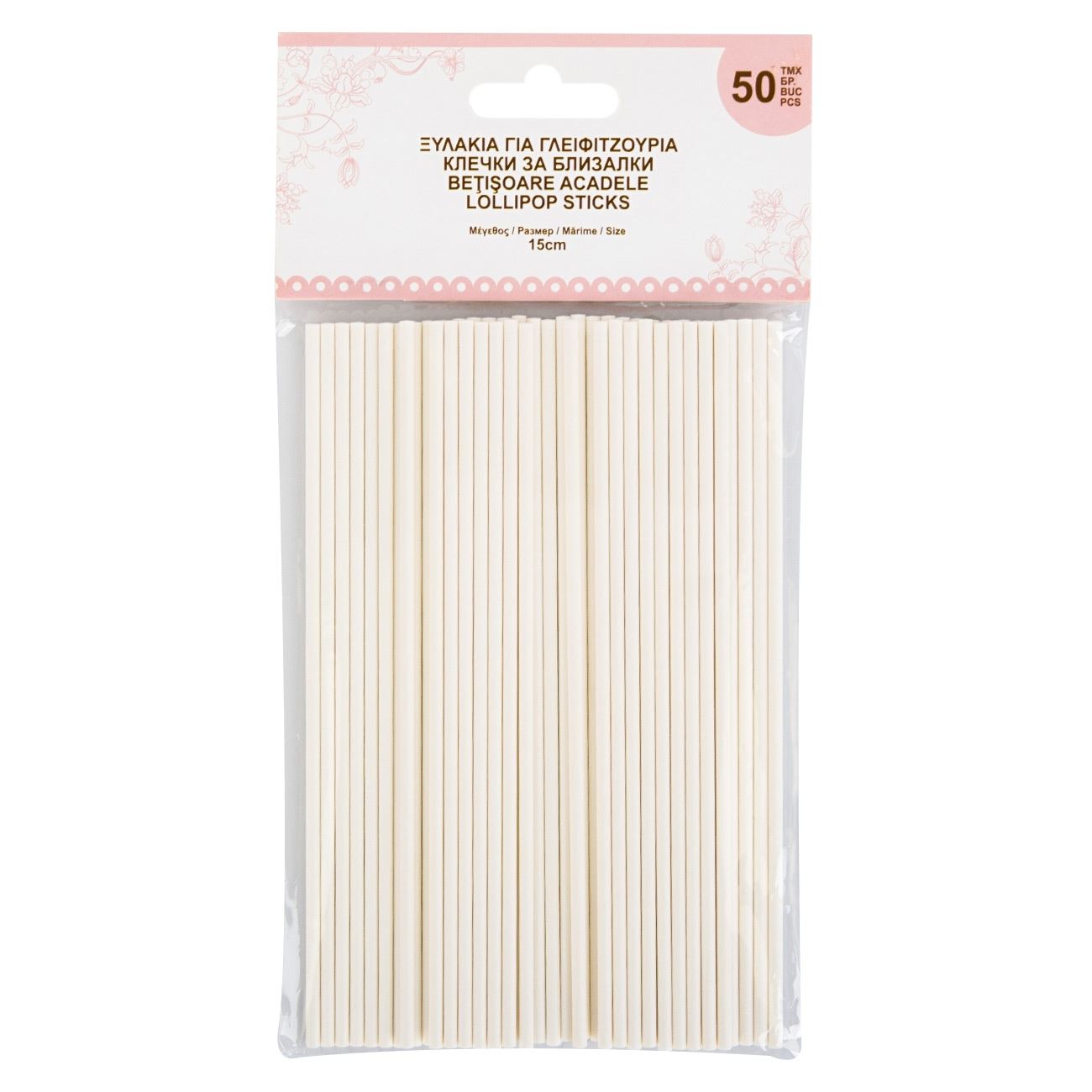 Set 50 de betisoare pentru acadele si prajituri Shopiens®, 15 cm - eMAG.ro