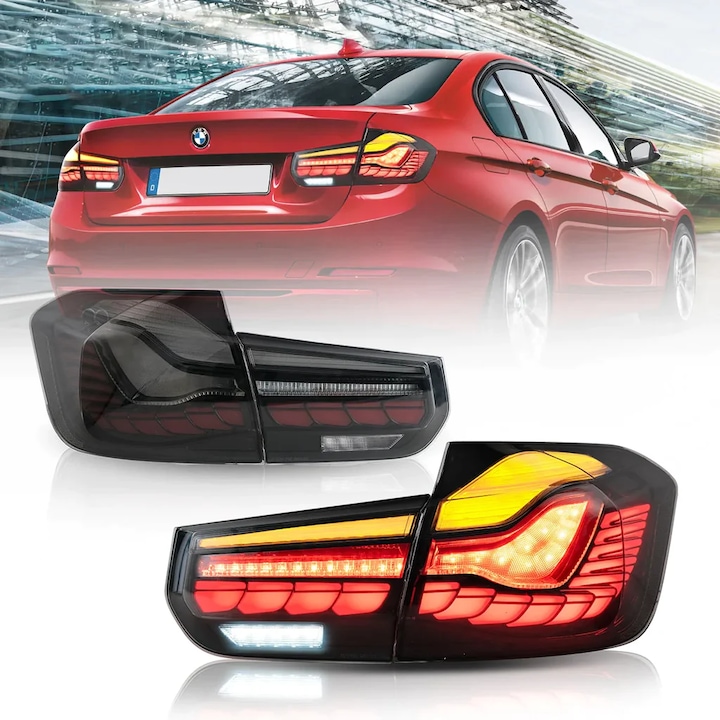 Set 4 Stopuri Model GTS OLED Compatibile cu BMW Seria 3 F30 2011-2019 ...