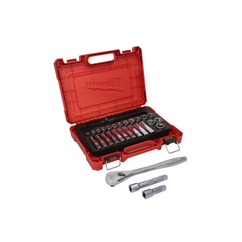 Set tubulare hexagonal 27 buc, 1/2 inch, tip mufa lung, scurt - eMAG.ro