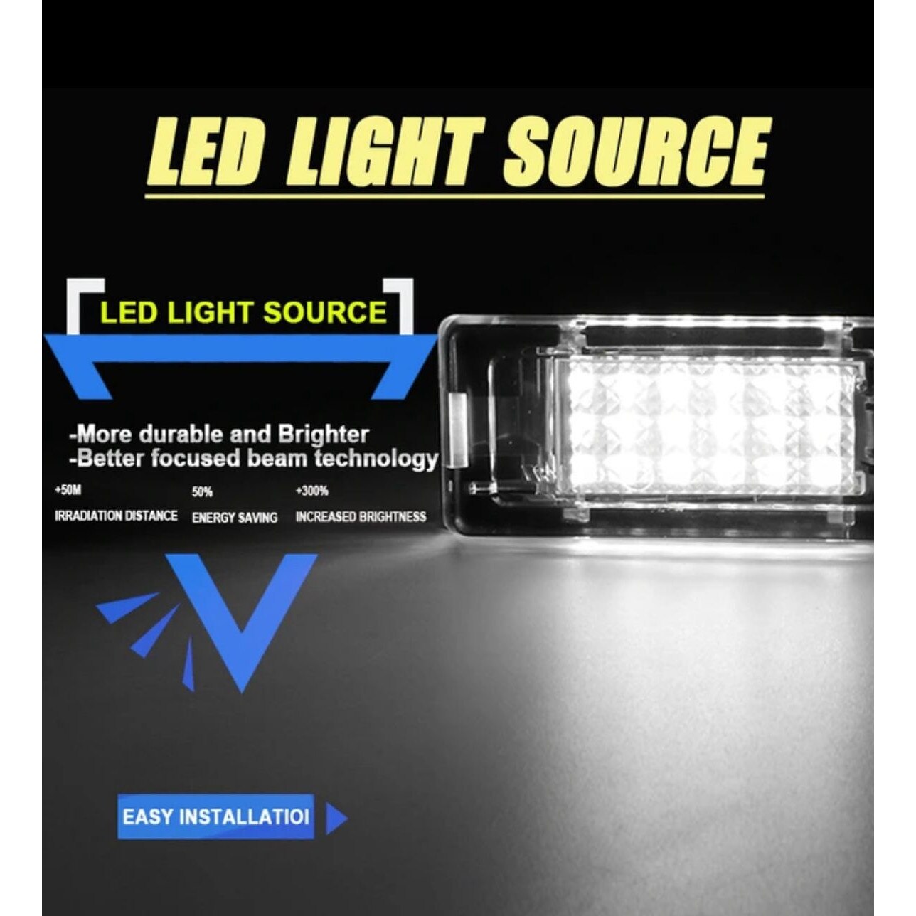 Lampi numar LED, Dedicate pentru Dacia Duster (2010-2018), Logan MCV ...