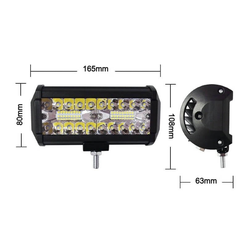 Proiector AutoREY® Premium, LED Bar Stroboscop 120W si 7000 Lumeni cu 5 ...