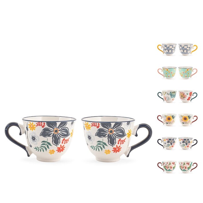 Set 6 cesti ceai, portelan NBC, H&H, 220 ml - eMAG.ro