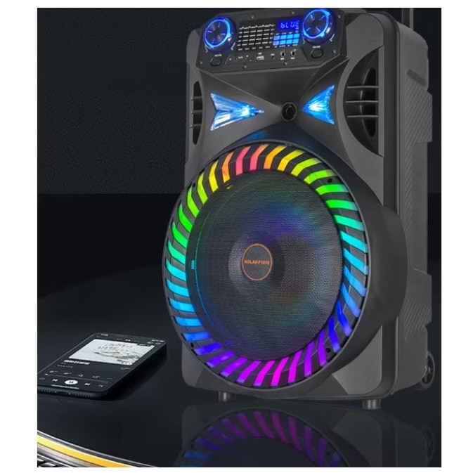 Boxa portabila bluetooth kolov F1215, USB, Radio FM, microfon, joc de ...