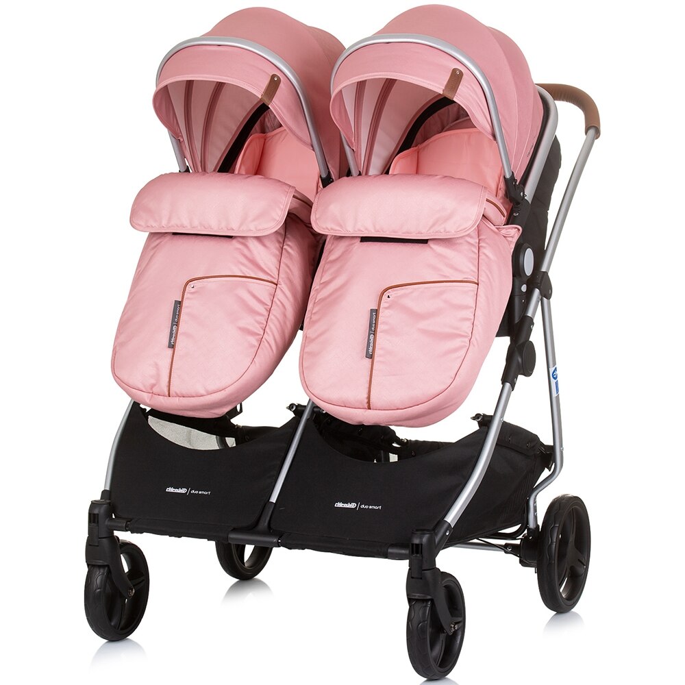 Carucior gemeni Chipolino Duo Smart 2 in 1 flamingo - eMAG.ro
