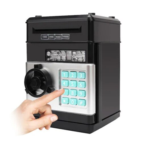 Cutie bancomat, 19x13x13 cm, Negru - eMAG.ro