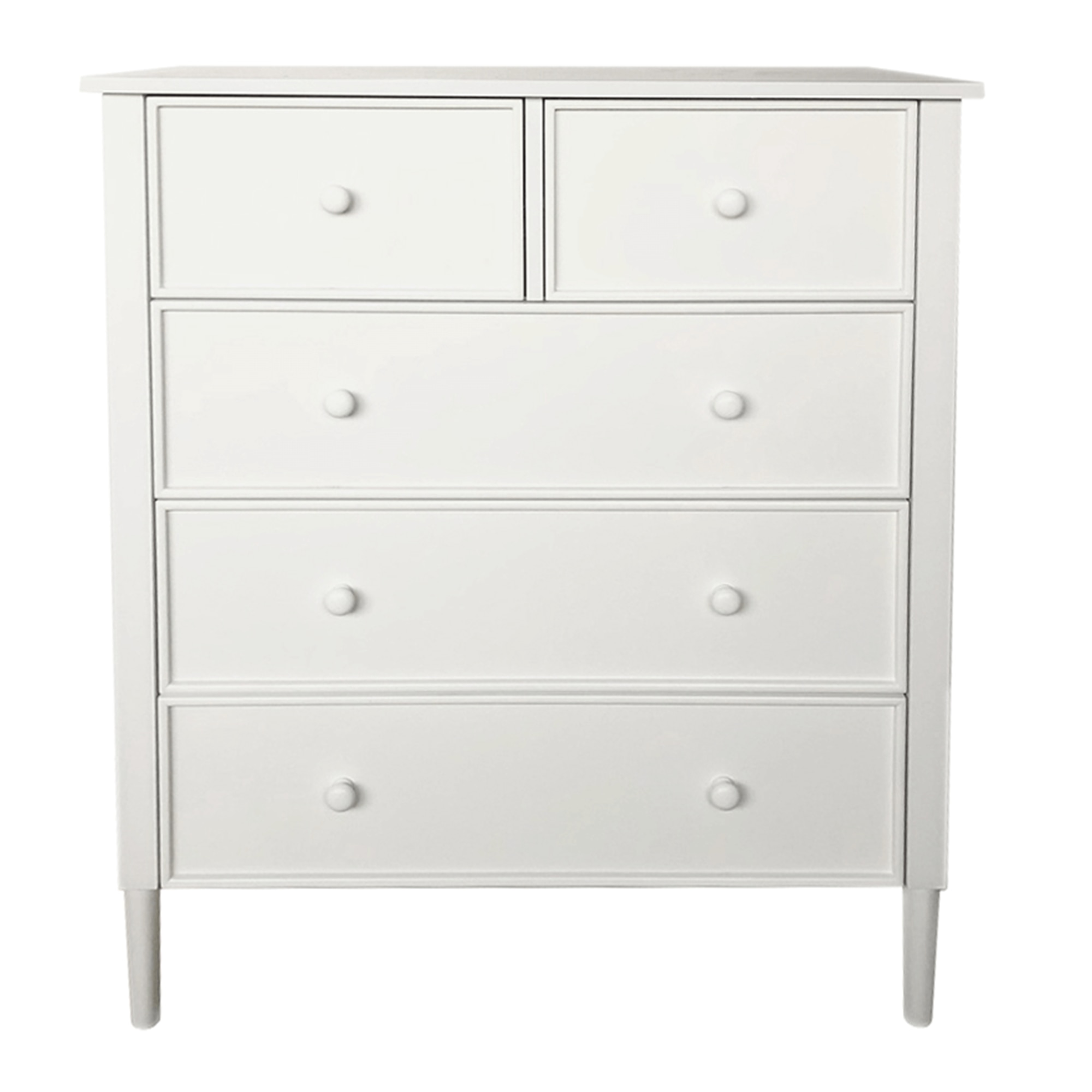 Comoda alba, cu 2 sertare mici, 3 sertare mari, stil provensal, cu ...