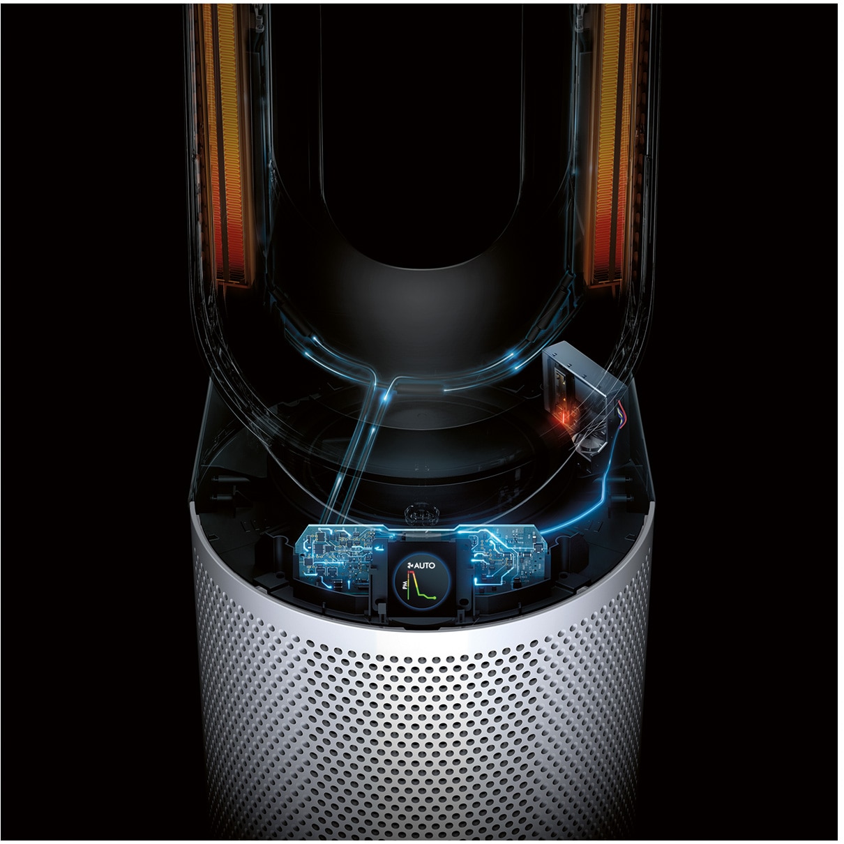 Purificator de aer si aeroterma Dyson Purifier Hot+Cool™ Gen1 HP10, 10 trepte de viteza, Filtru ...