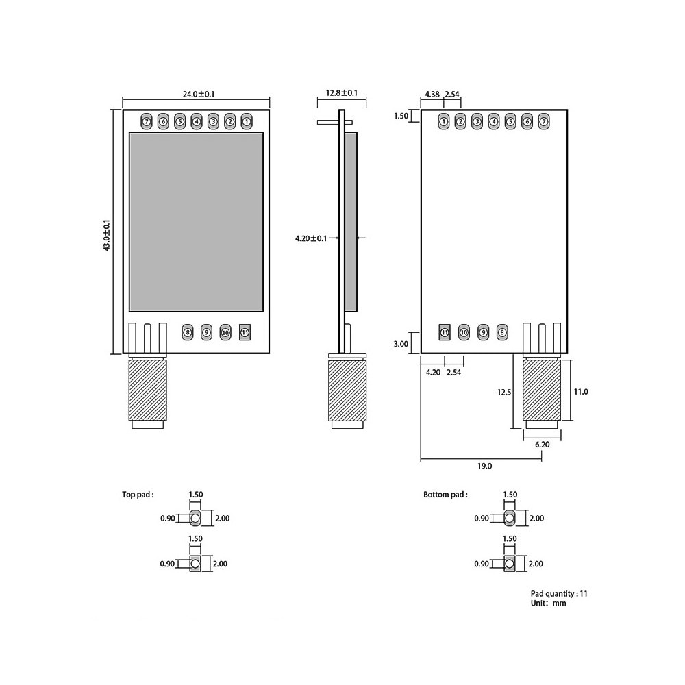 Modul de radio E220-400T30D LoRa 433MHz 10km - eMAG.ro