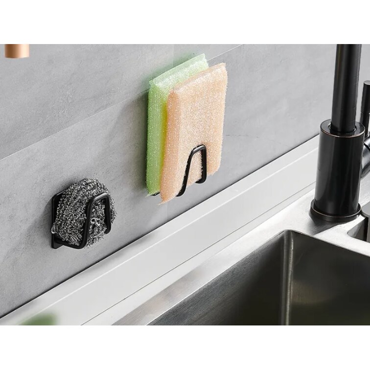 Suport burete autoadeziv, Zola®, universal, otel, 5x5 cm, negru - eMAG.ro