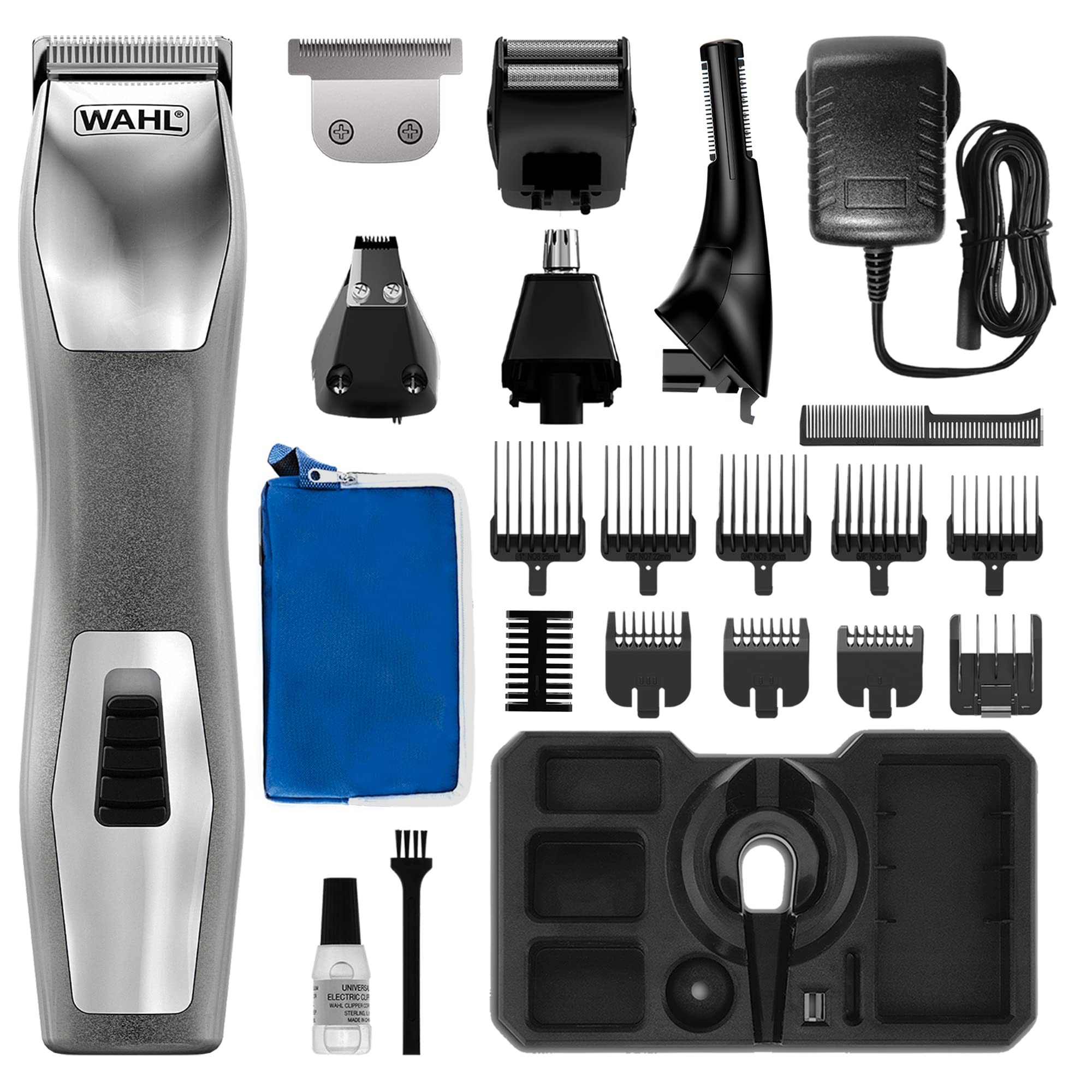 Aparat de tuns si ras, Wahl Chromium Multigroomer, All-in-One 11 in 1 ...