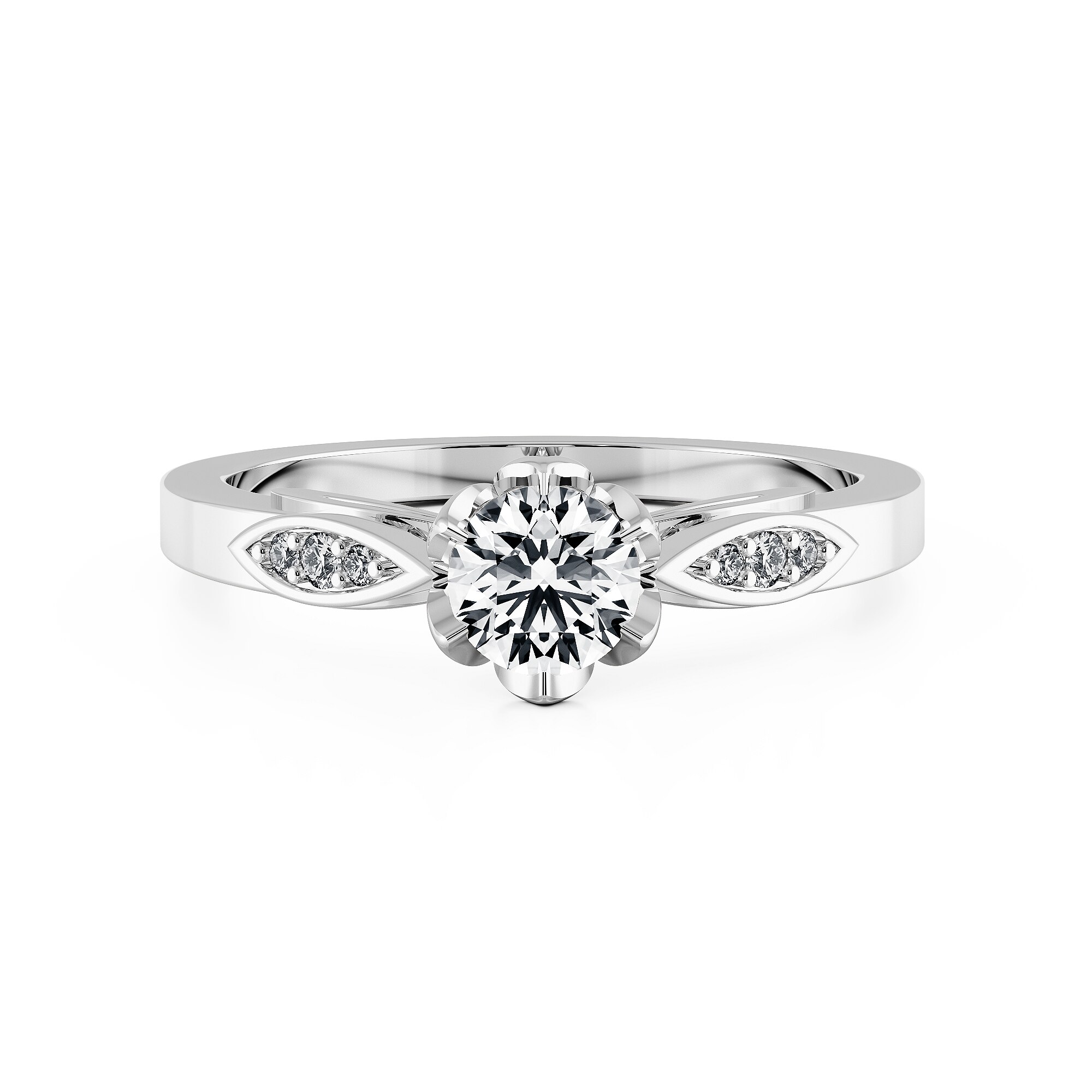 Inel IOMICO din Platina cu Diamant de 0.30 ct - eMAG.ro