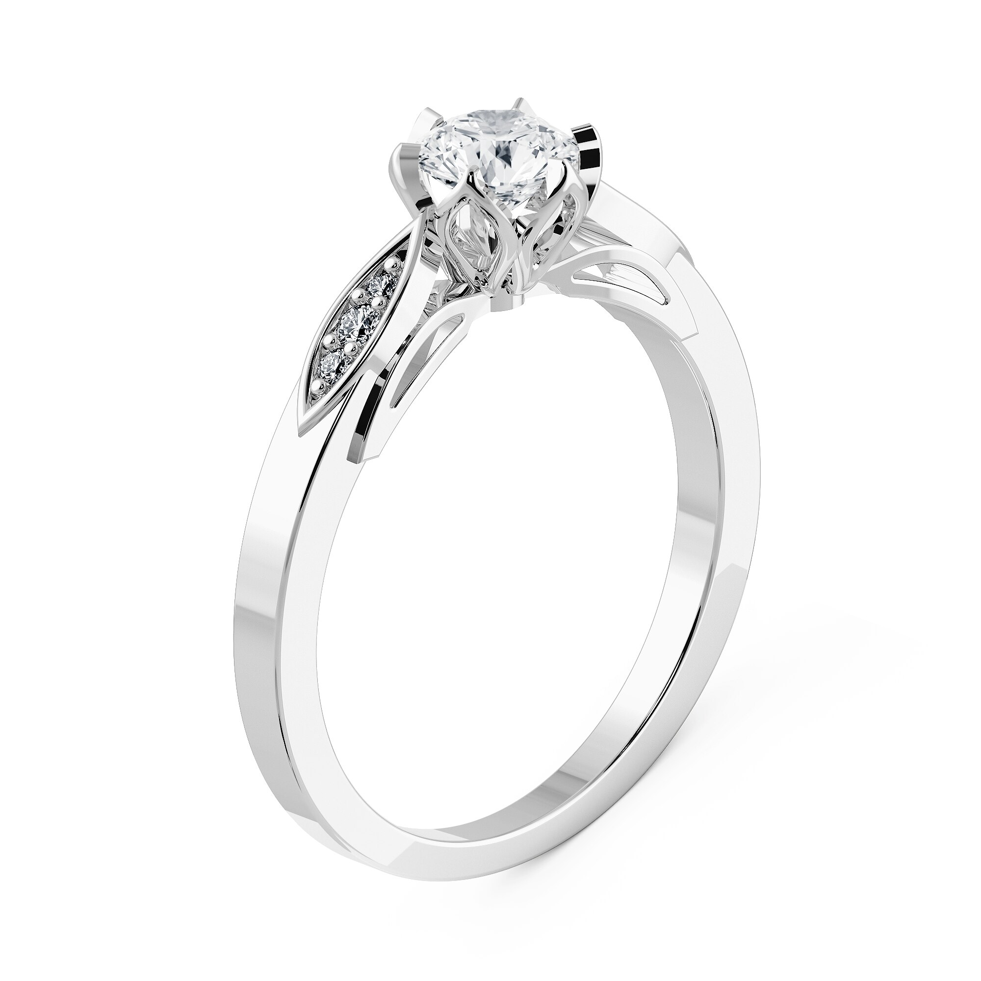 Inel IOMICO din Platina cu Diamant de 0.30 ct - eMAG.ro