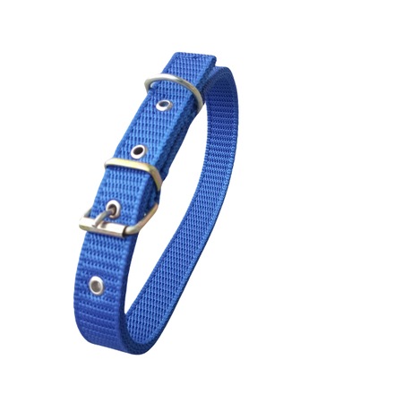 Zgarda albastra din material textil, 2.5 cm, pentru caini - eMAG.ro