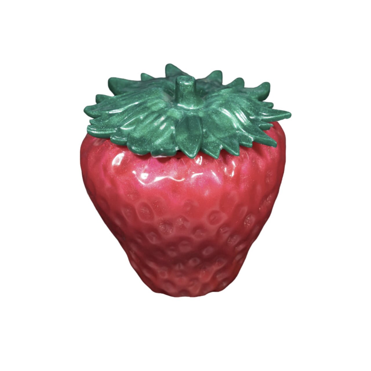 Cutie bijuterii forma capsuna rosie 80x75x84mm - eMAG.ro