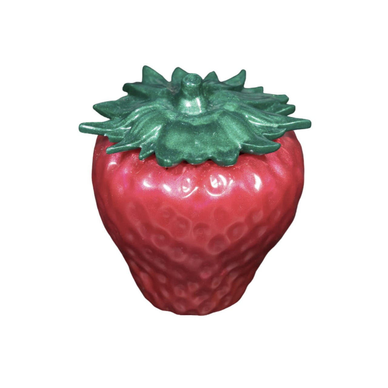 Cutie bijuterii forma capsuna rosie 80x75x84mm - eMAG.ro