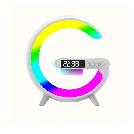 Lampa Smart LED RGB, Incarcator Wireless Incorporat, Sincronizare ...