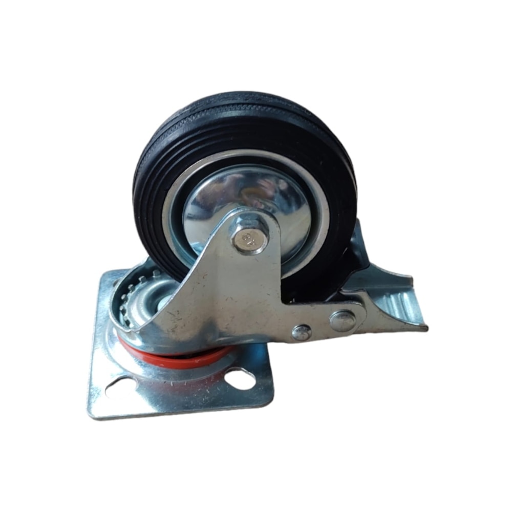 Roata rotativa cu flansa si frana, 75 mm - eMAG.ro