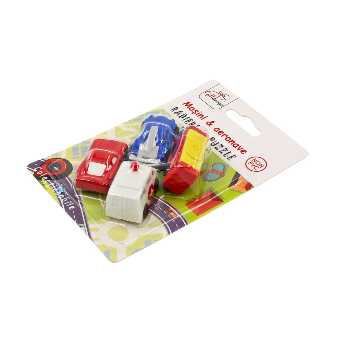 Set 4 radiere colectionabile Masini Aeronave ambulanta - eMAG.ro