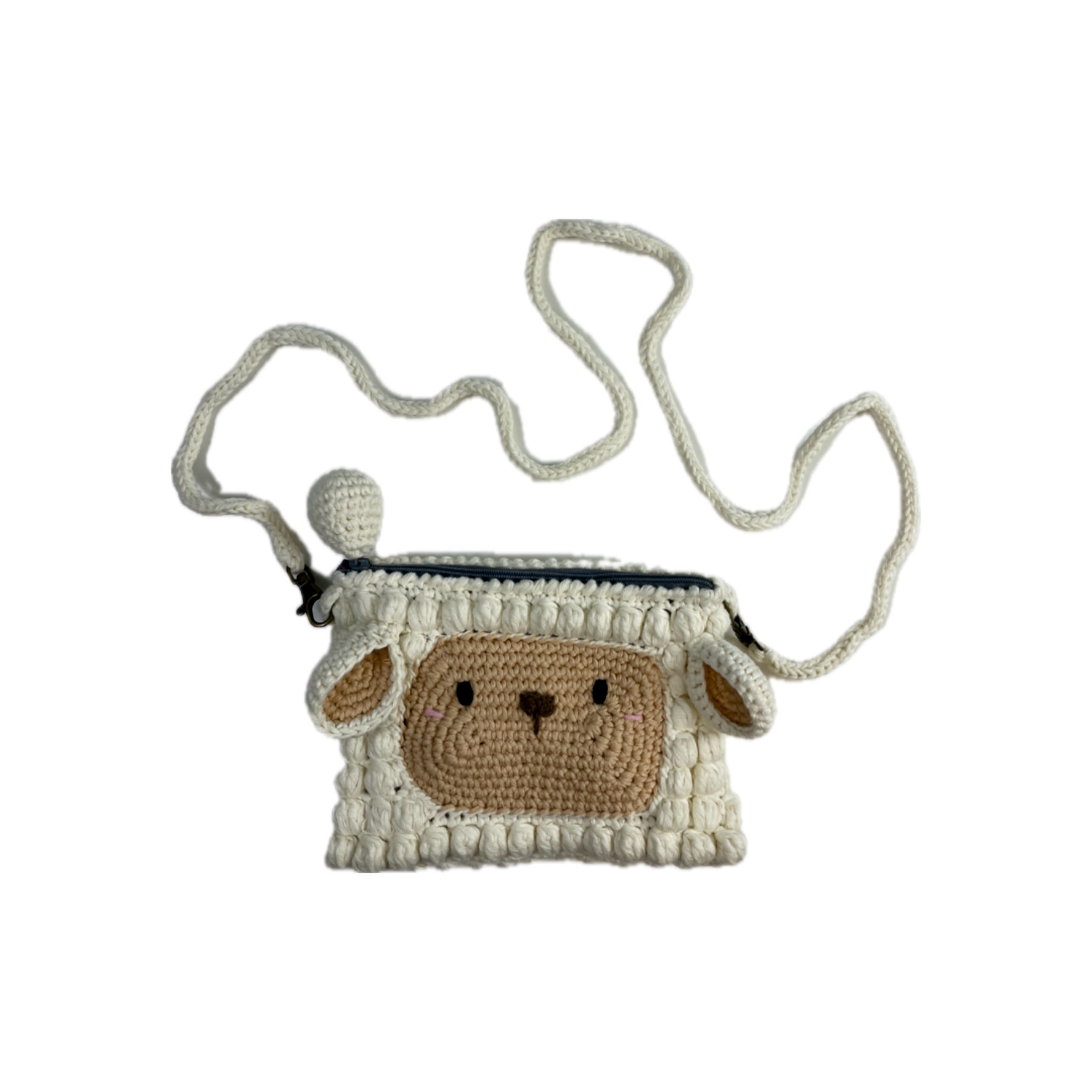 Geanta crosetata manual - Poseta Barbara 21 cm - eMAG.ro