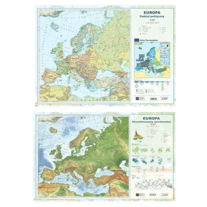 Harta de perete Europa politica, Art-Map, A2 - eMAG.ro