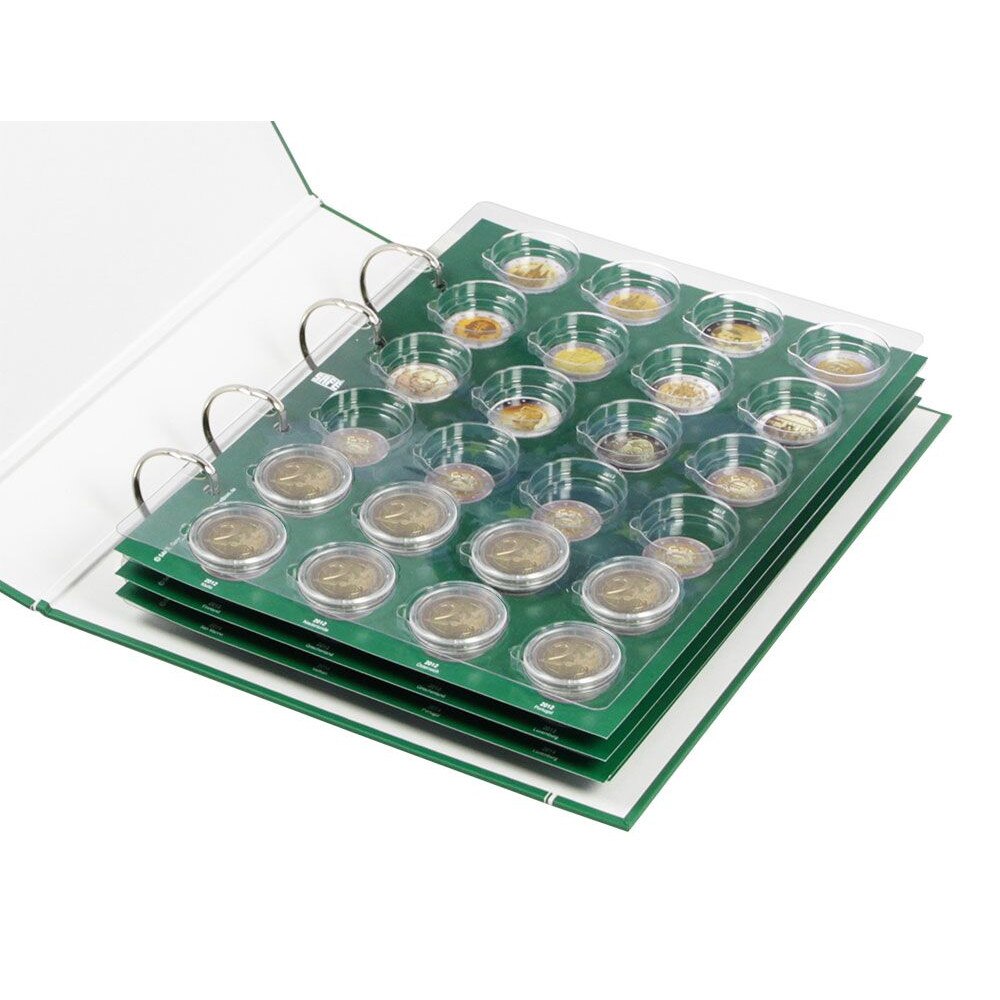 Албум за 2 възпоменателни евро безопасни албуми Twin Topset 8556b2 4 блистера и листа от