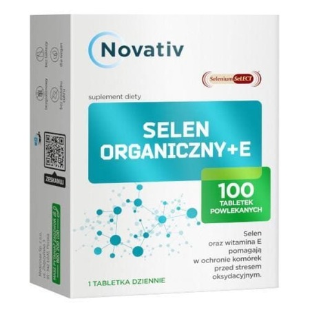 Novativ Seleniu organic + E, tablete, 100 buc. - eMAG.ro