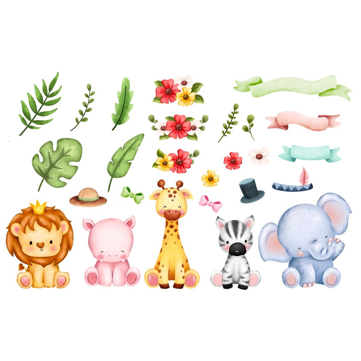 Sticker decorativ, Animale Salbatice, 12464ST - eMAG.ro