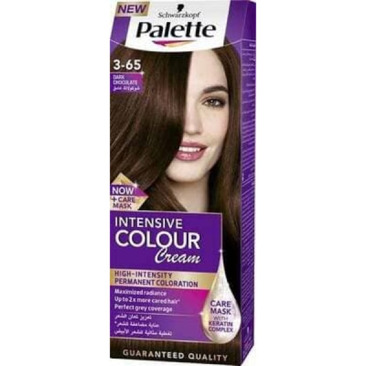 Vopsea de par, Palette, Intensive Color Creme, Ciocolata neagra 3-65 ...