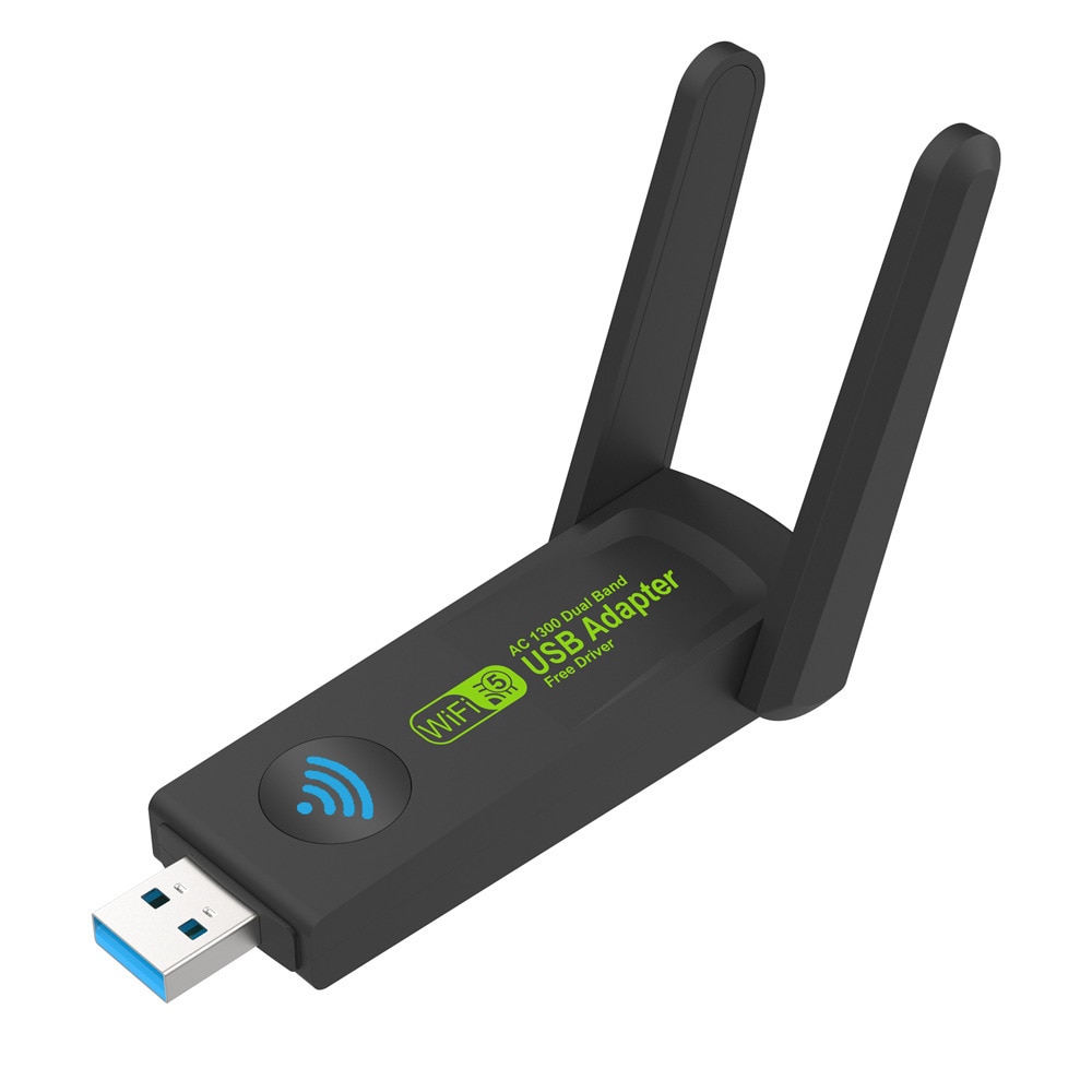 Adaptor Wifi USB fara fir, 2.4GHz+5GHz Dual Band, Card de retea fara ...