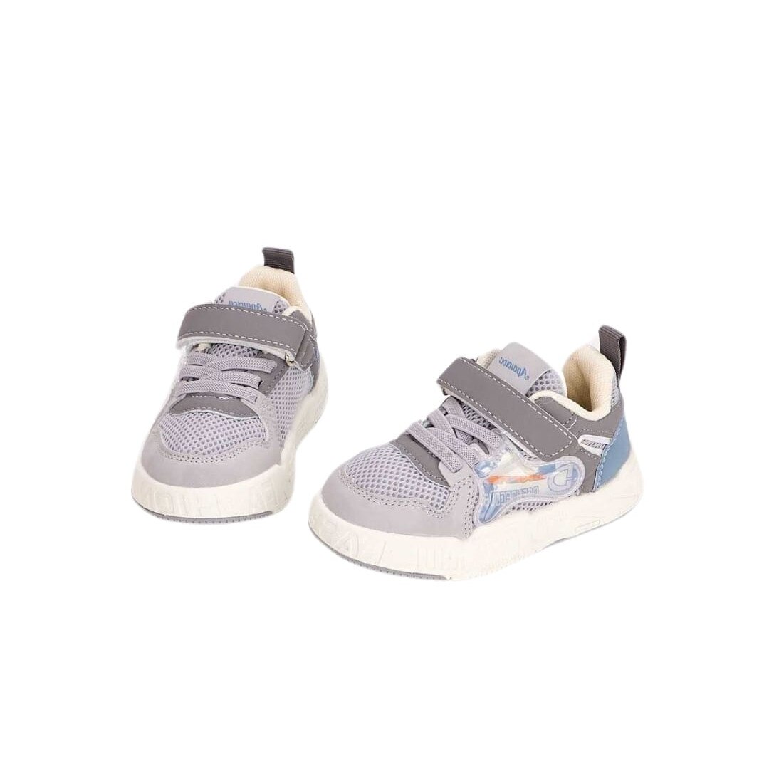 Pantofi sport copii, Q925-2, panza, gri, 26 EU - eMAG.ro