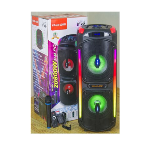 Boxa portabila bluetooth kolov J-2821, USB, Radio FM, microfon, joc de ...