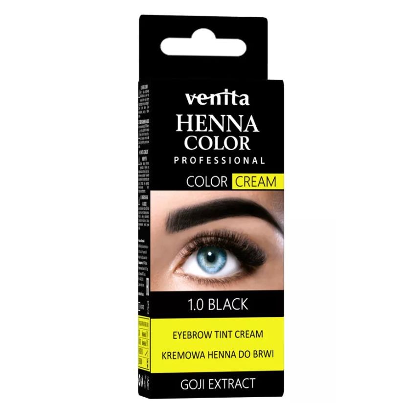 Crema henna cu extract de goji pentru vopsirea sprancenelor cu efect de ...
