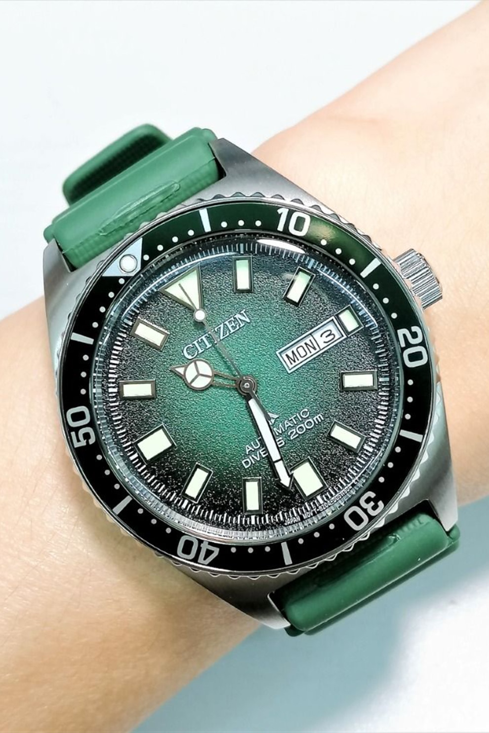 Citizen, Ceas automatic Promaster Marine, Verde - eMAG.ro