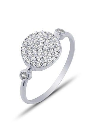Atelier Miu, Пръстен с циркони, Сребрист, 52 MM - eMAG.bg
