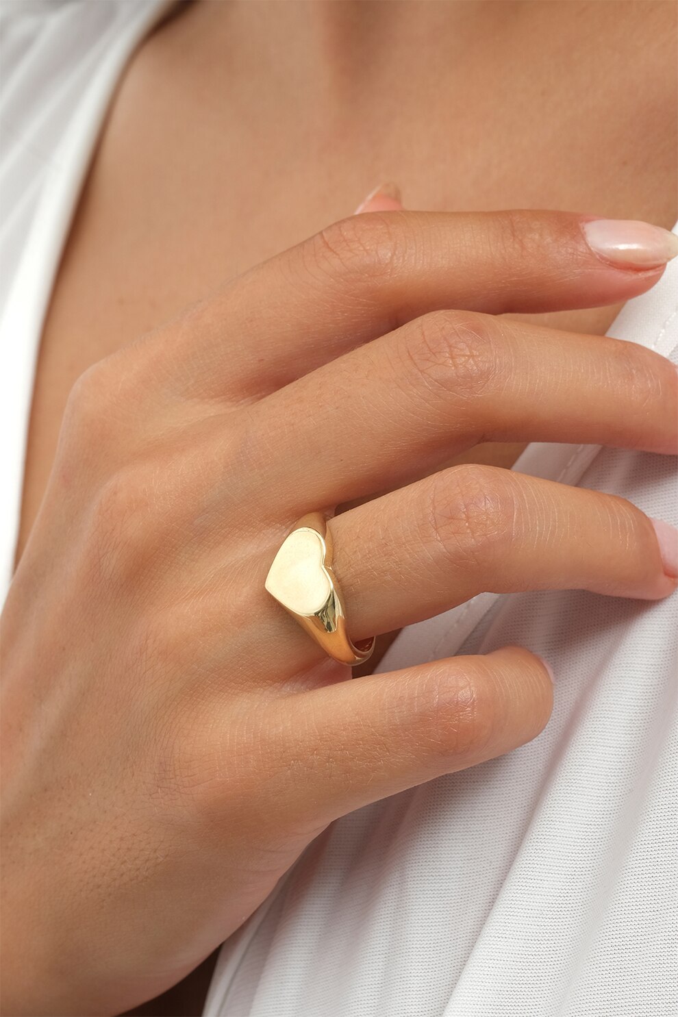 Atelier Miu, Inel de argint 925 cu detaliu inima - eMAG.ro