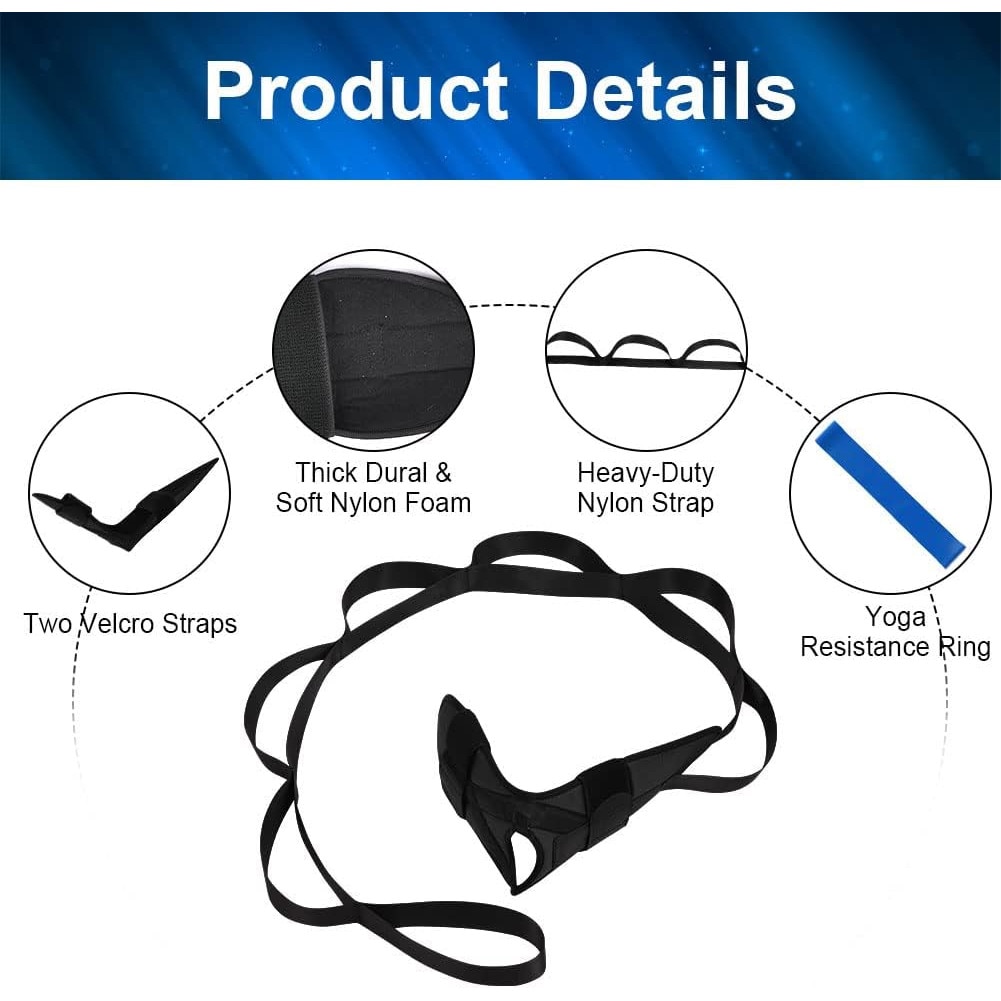 Banda de Intindere pentru Yoga cu 7 Bucle, Flintronic, Ideala pentru ...