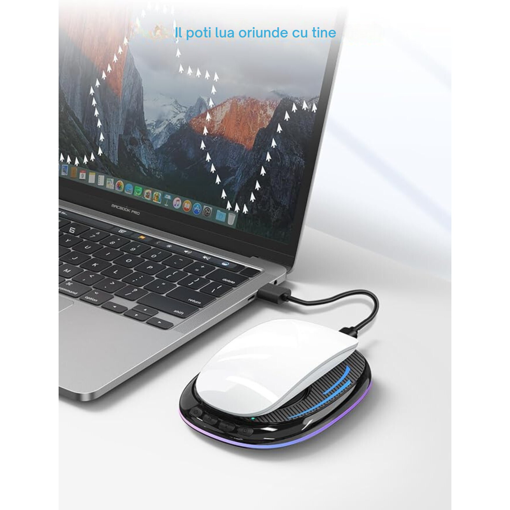 Mouse jiggler pentru simularea miscarii mouse-ului, Noenno, slim ...