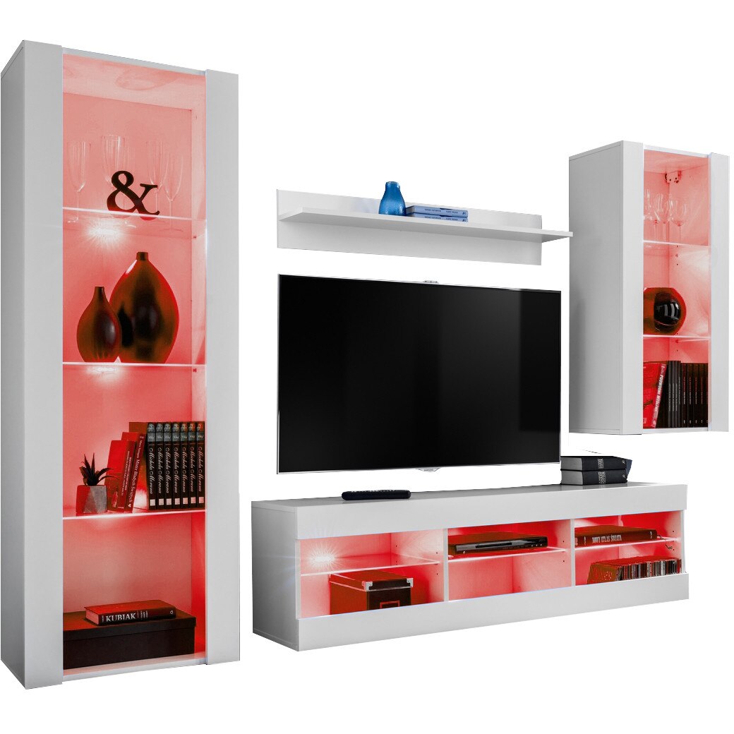 Set Mobila Living Tivoli Set Medio, Komodee, LED RGB, PAL, 195 x 159 x ...
