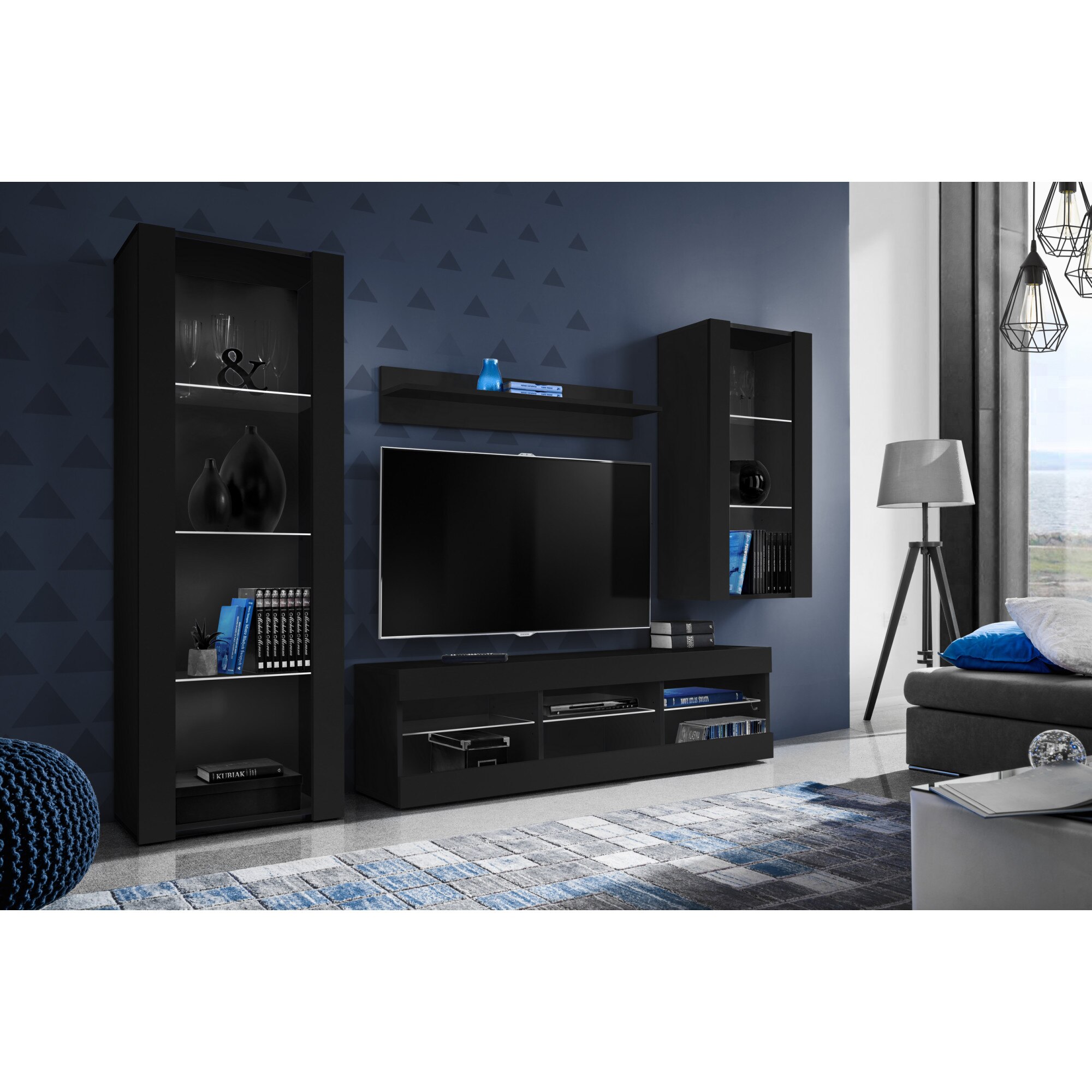Set Mobila Living Tivoli Set Medio, Komodee, fara LED, PAL, 195 x 159 x ...