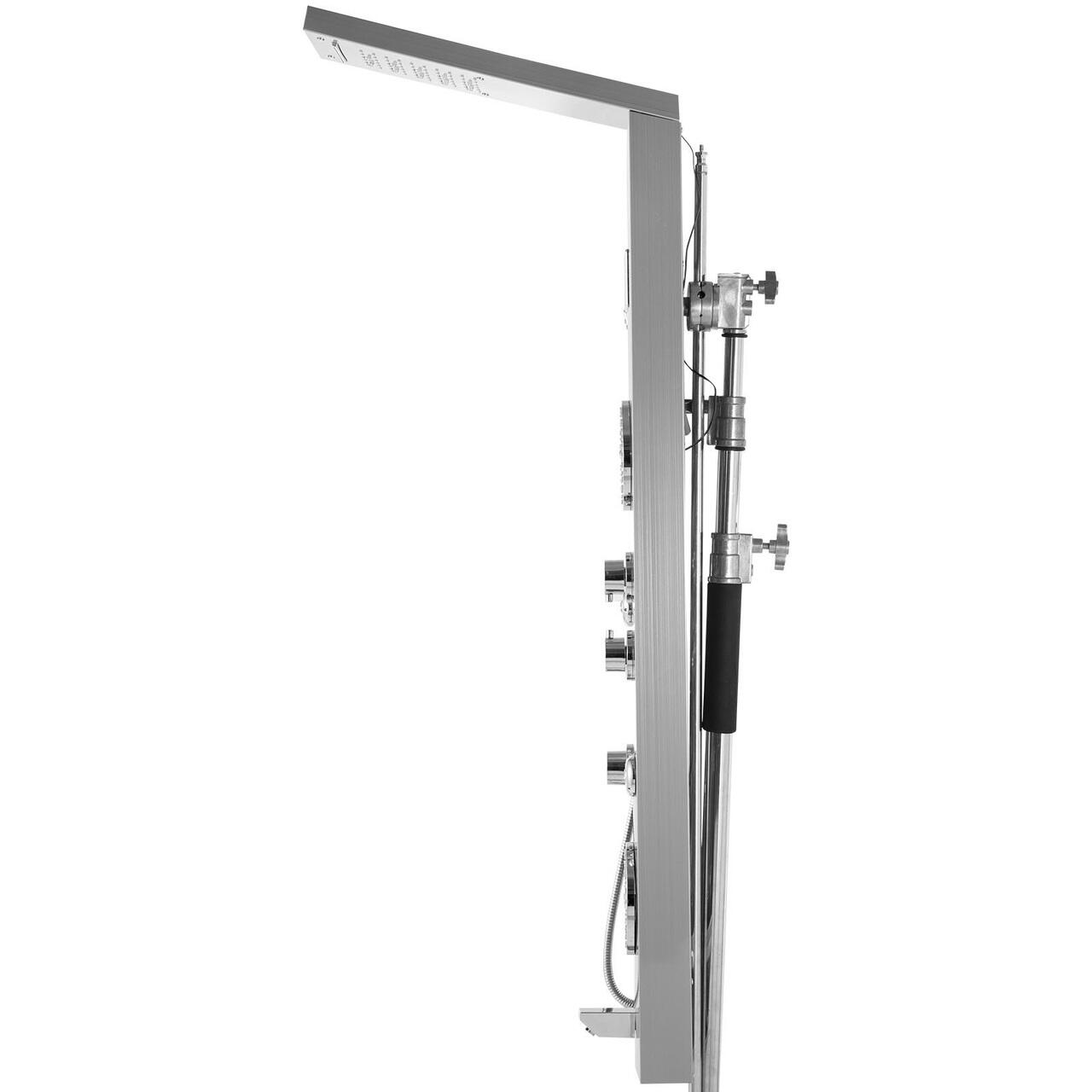 Panou dus hidromasaj, Vevor Inox, 6 functii, Led, 20x6.6x122 cm - eMAG.ro