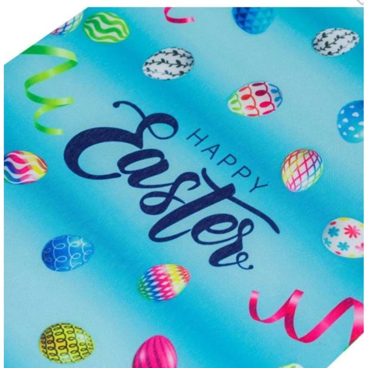 Traversa de masa, model de Paste cu oua colorate, Multicolor, 3mx24cm ...