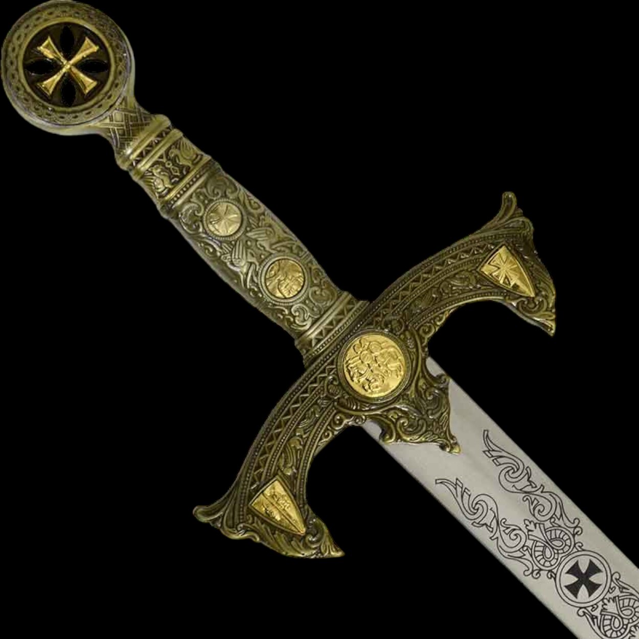 Sabie Templieri, cu Pandantiv, Otel Inoxidabil, 120 cm, C-94G - eMAG.ro