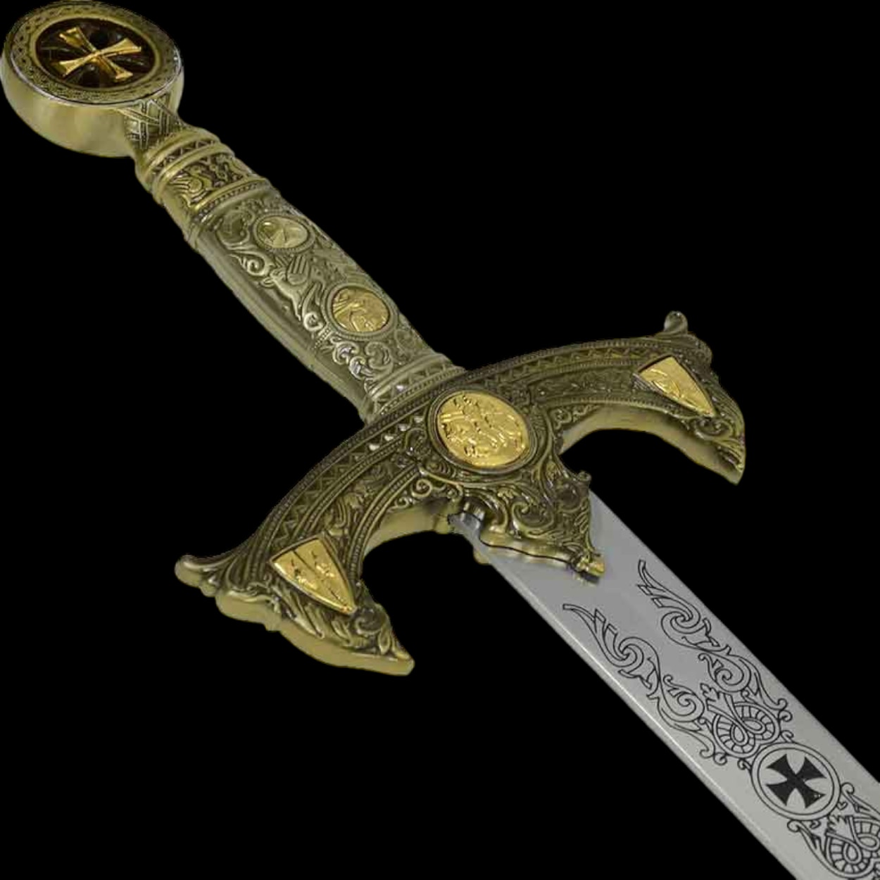 Sabie Templieri, cu Pandantiv, Otel Inoxidabil, 120 cm, C-94G - eMAG.ro