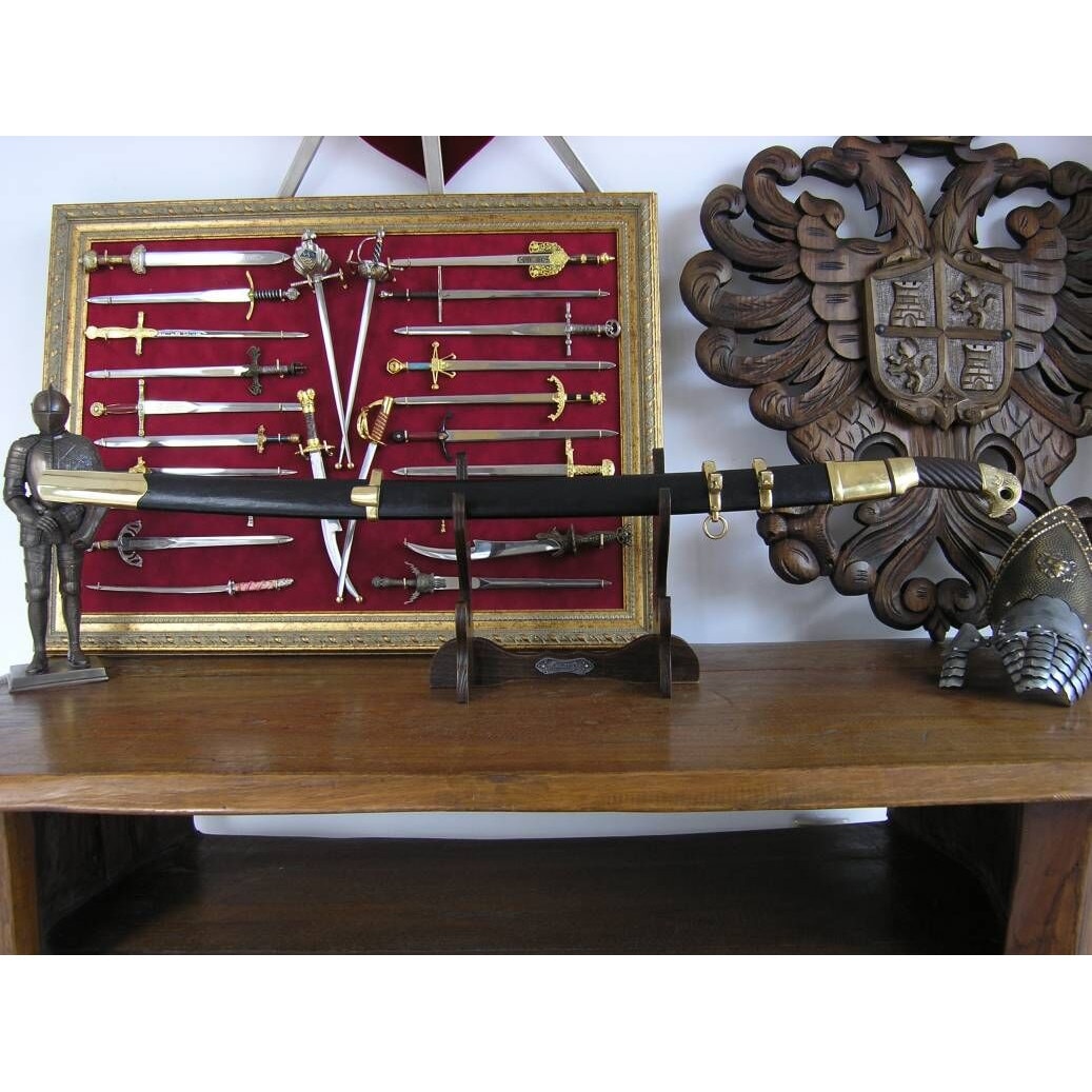 Sabie Rusesc, cu Teaca, Otel Carbon, 100 cm, IUS-S-123 - eMAG.ro