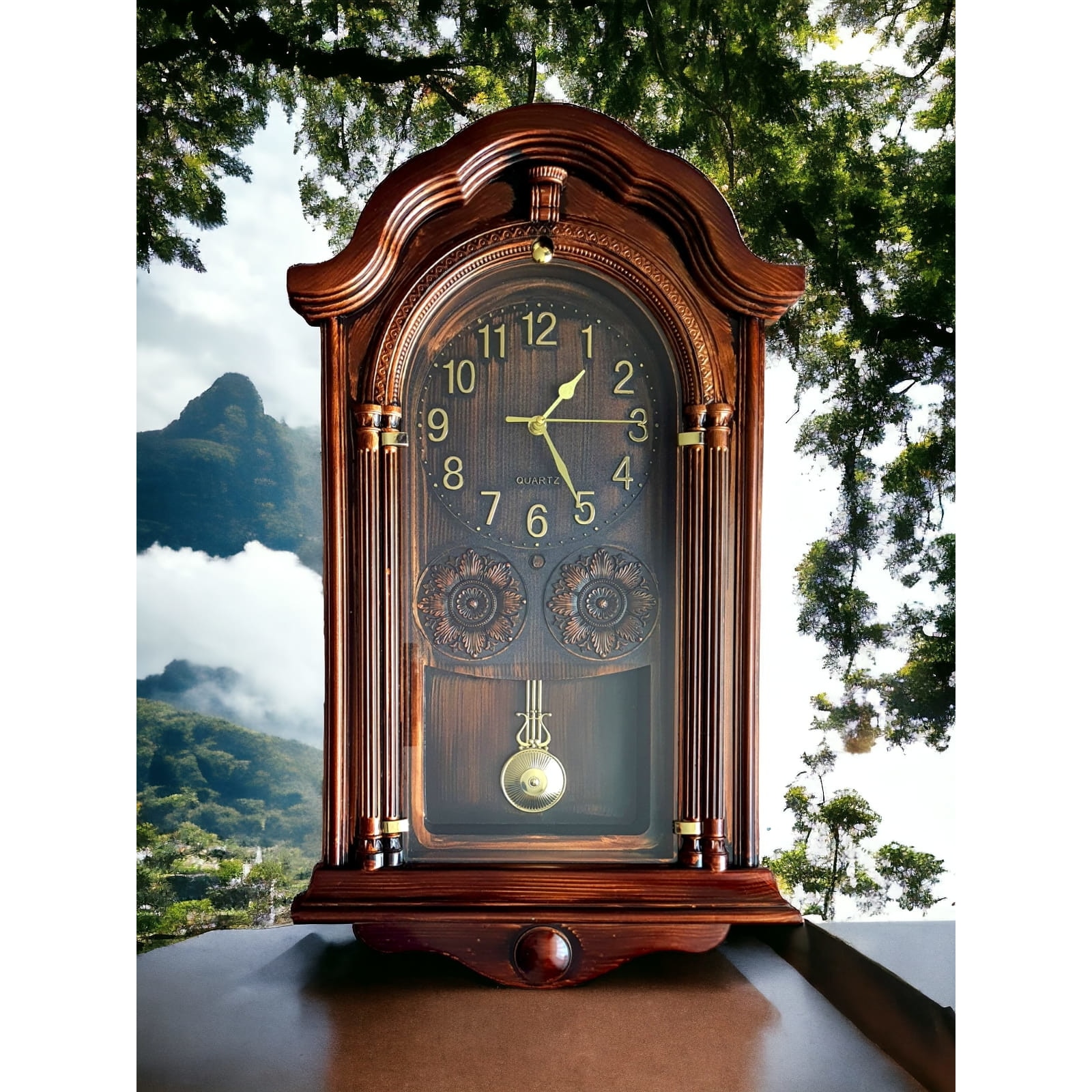 Ceas de perete cu pendul vintage 62 cm - eMAG.ro