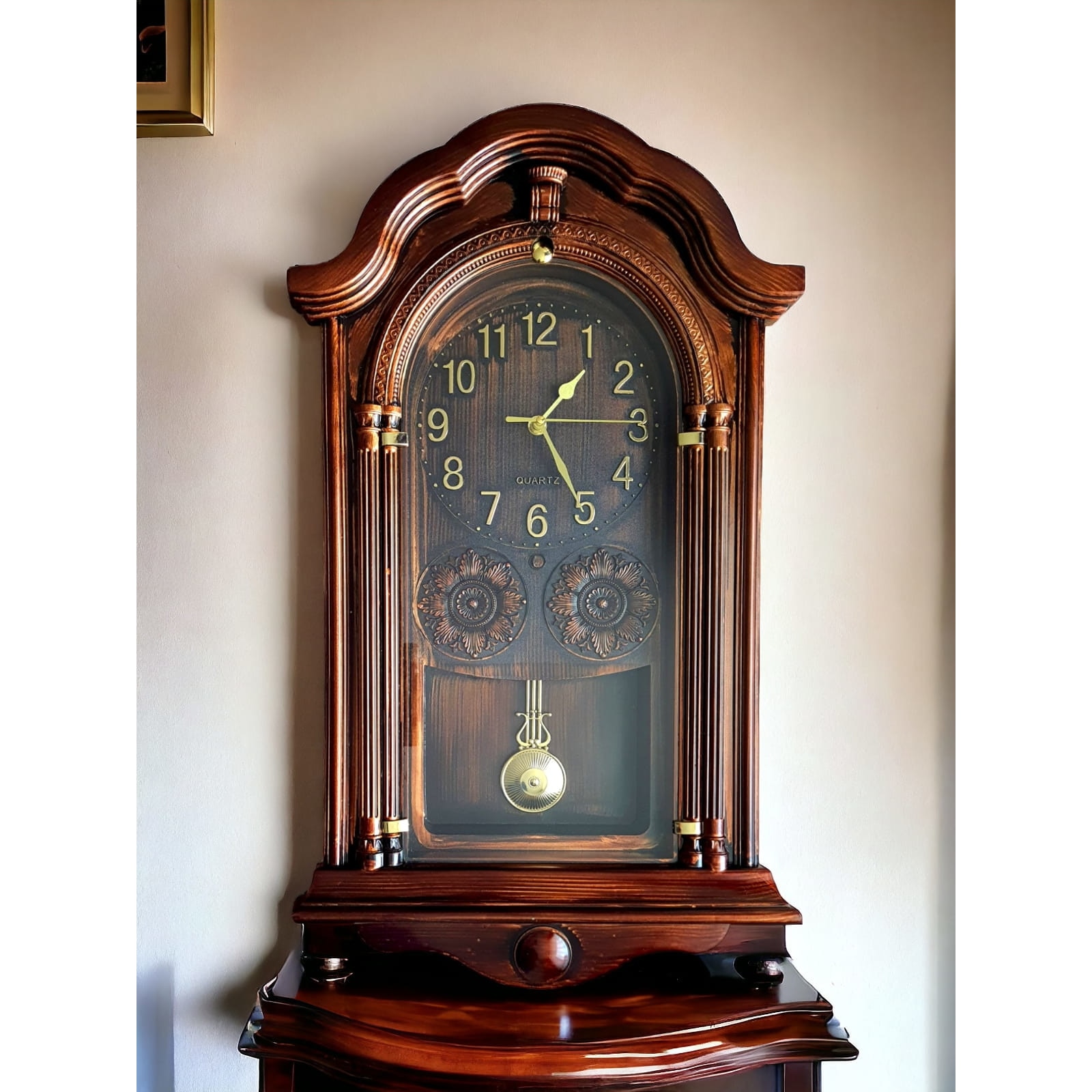 Ceas de perete cu pendul vintage 62 cm - eMAG.ro