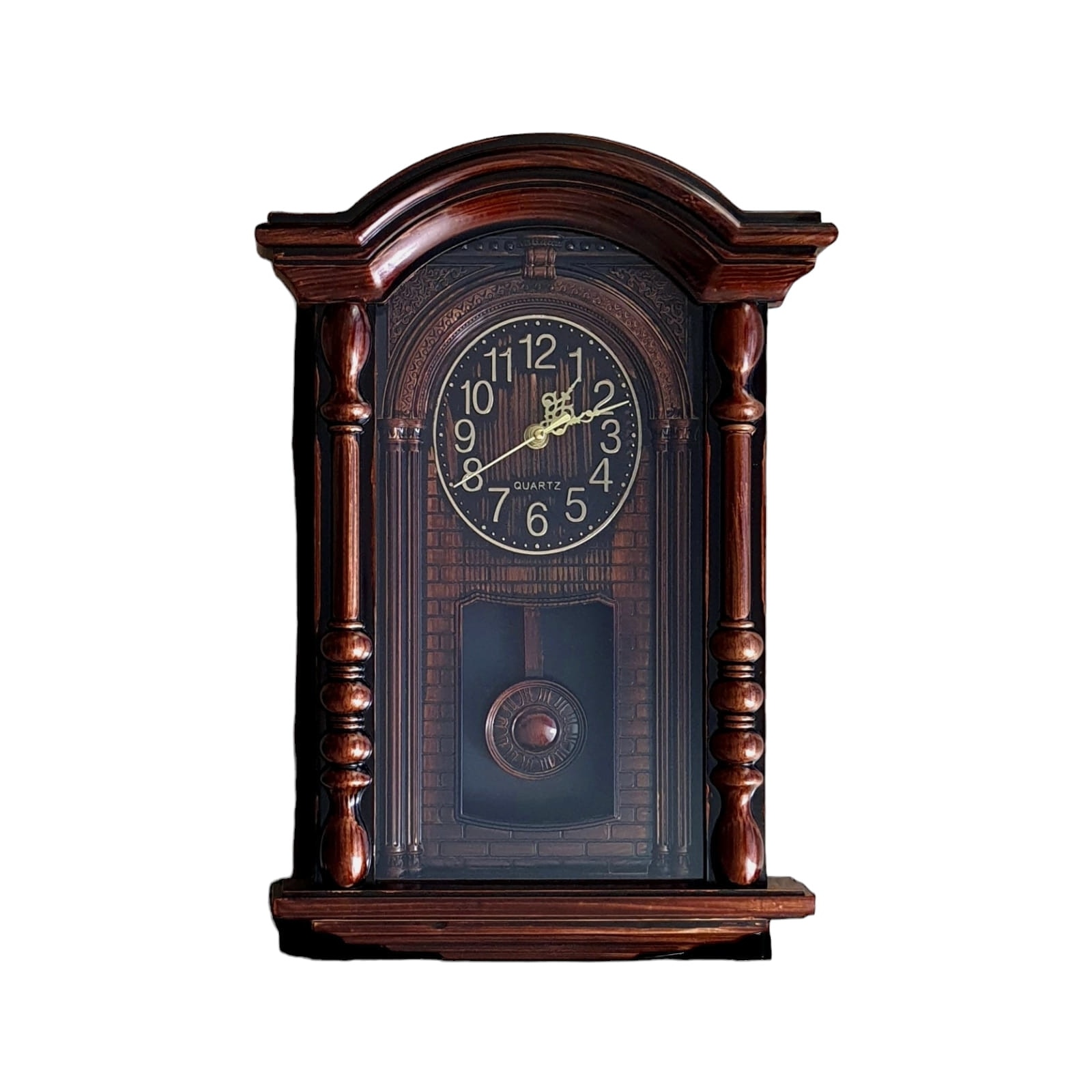 Ceas de perete cu pendul rustic 44 cm - eMAG.ro