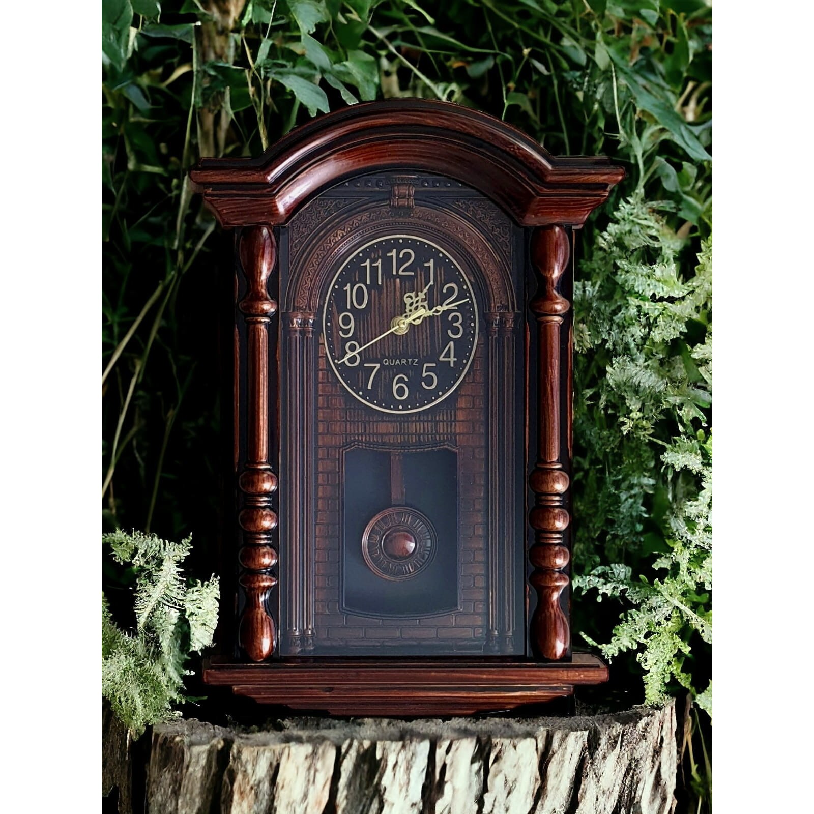 Ceas de perete cu pendul rustic 44 cm - eMAG.ro